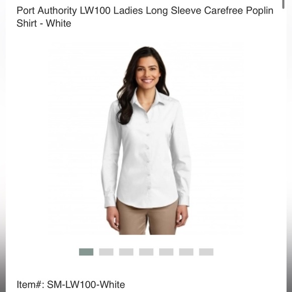 Port Authority | Tops | Qty 3 Port Authority White Shirts For Hostess ...